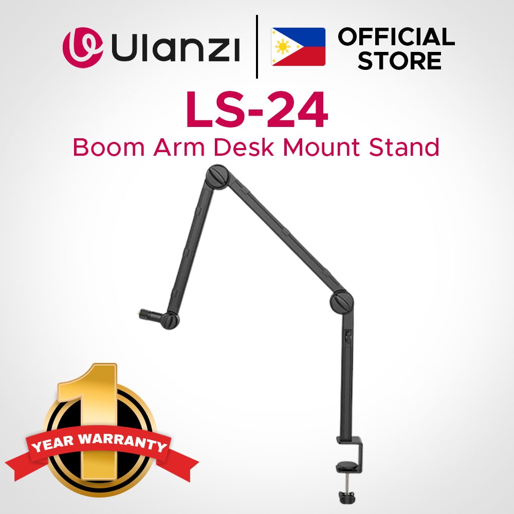 Ulanzi Vijim LS24 Desk Mount Camera Light & Microphone Boom Arm w ...