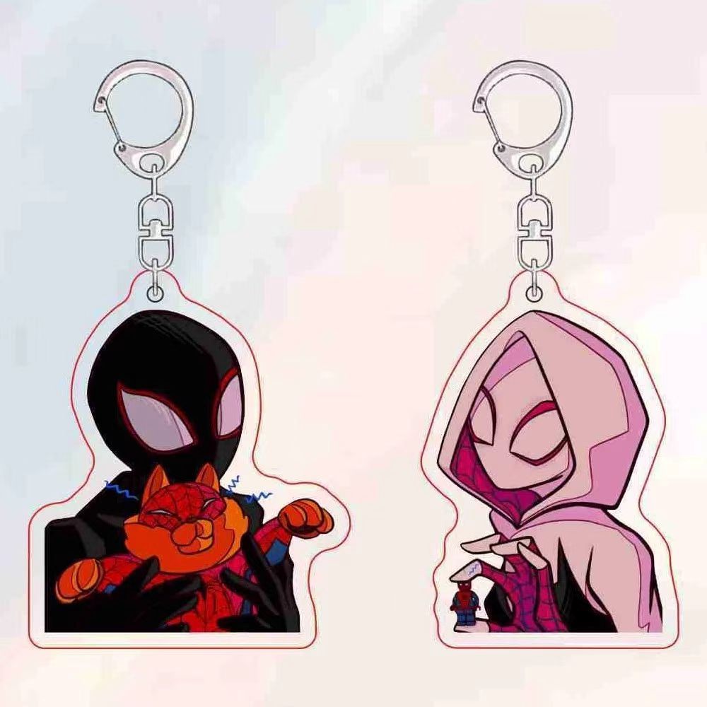 Couple Keychain Spider Man Parallel Universe Horizontal Peripheral ...