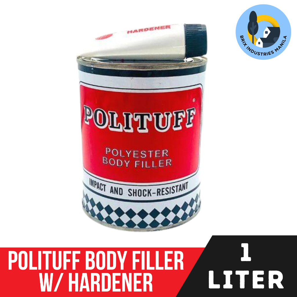 Polituff Polyester Body Filler with Hardener 1 Liter Impact and Shock ...