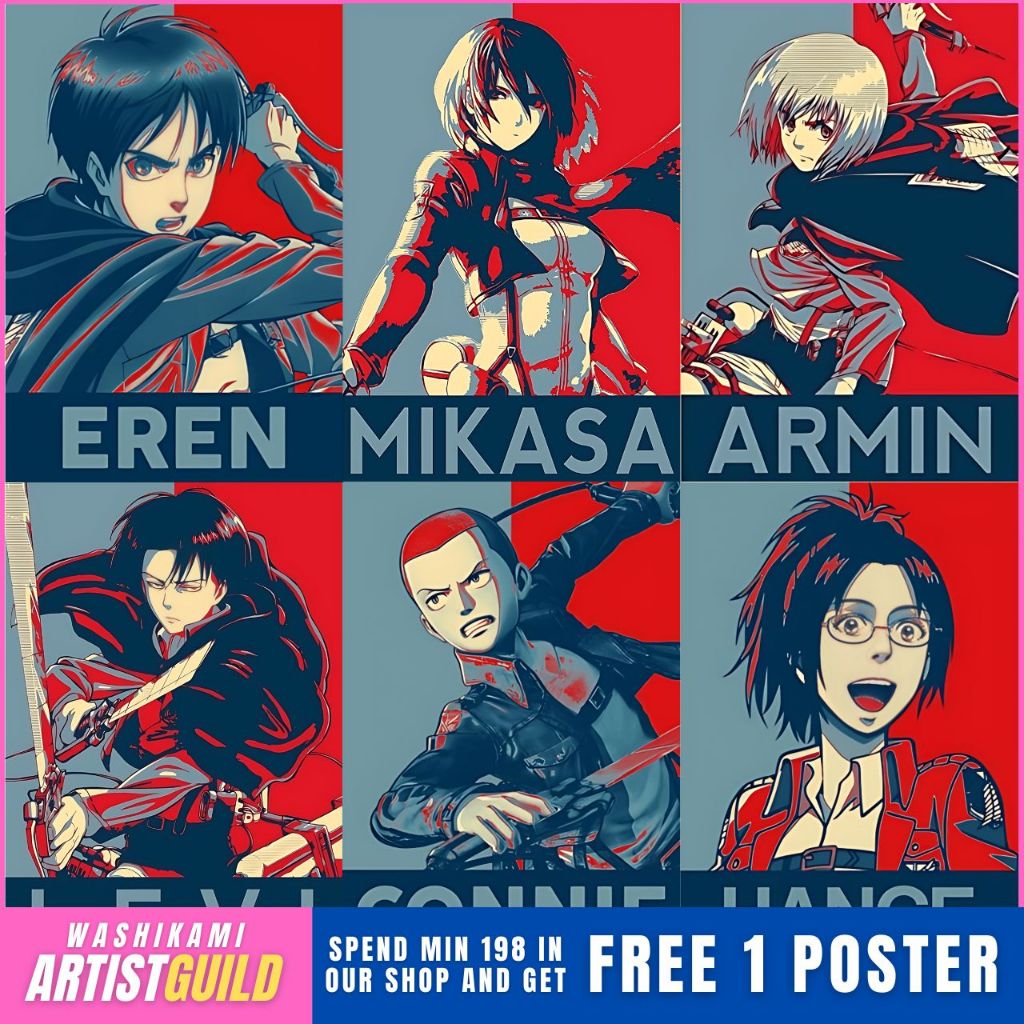 Attack On Titan - Shingeki No Kyojin Propaganda Edition A4 Posters ...