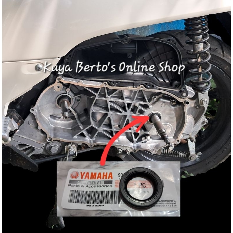 Yamaha Genuine Parts Primary Drive Oil Seal Mio i125 Mio Gear Gravis Fazzio Nmax Aerox 93102 ...
