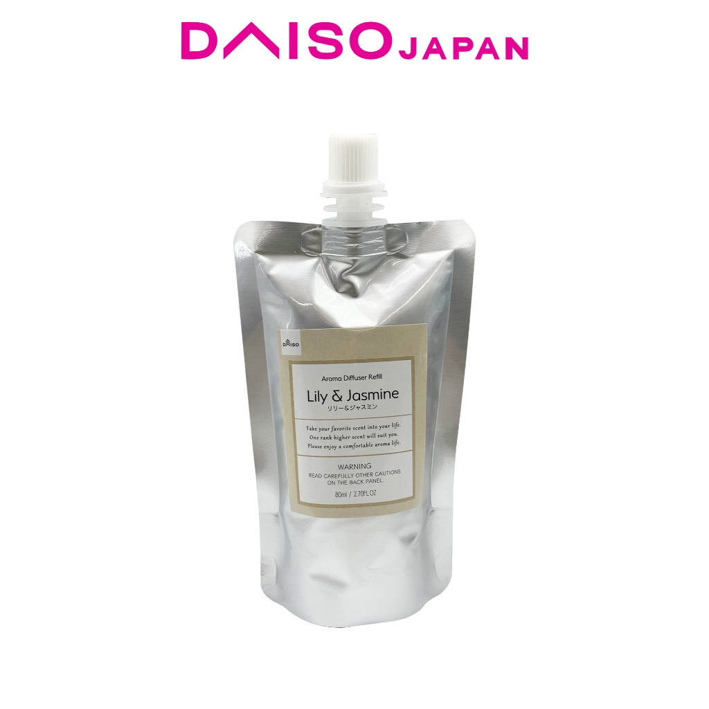 Daiso Lily & Jasmine Scent Aroma Diffuser Refill (80ml) | Shopee ...