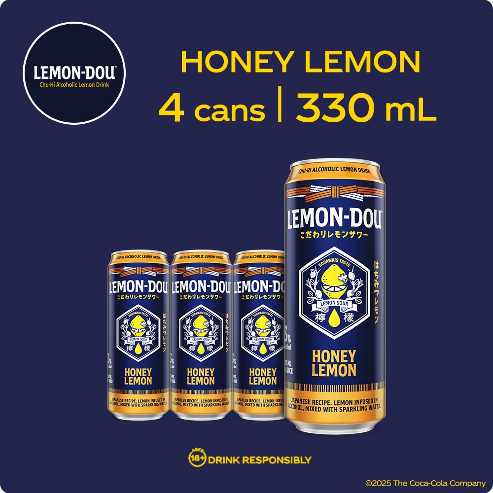 Lemon-Dou Honey Lemon 330ml 3% Alcohol Chu-hi - Pack of 4 | Shopee ...