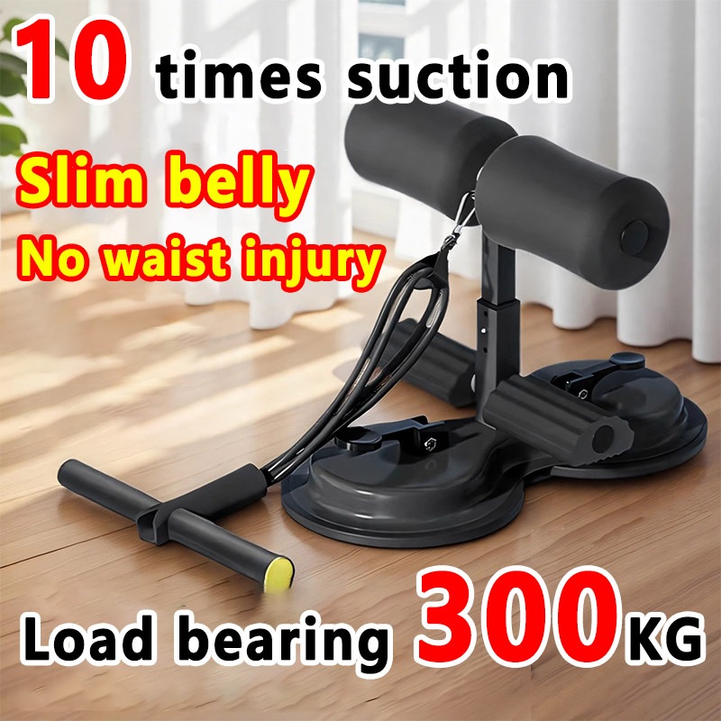 [Upgrade]Sit Ups Assistant Home Gym Double Suction Sit Up Bar stand ...