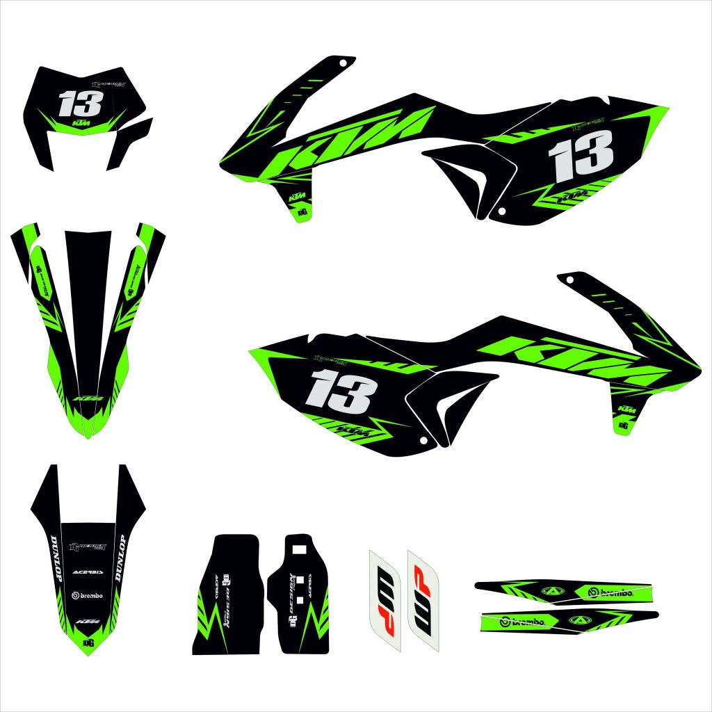 Rusi KRY 150 & 200 Graphics Kit Sticker Decal [ DS_REV.001 - 016 ...