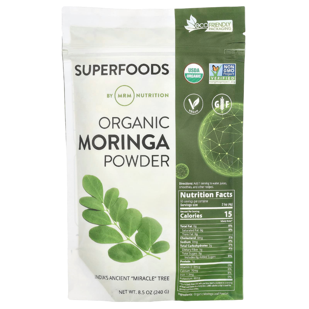 MRM Nutrition, Organic Moringa Powder, 8.5 oz (240 g) | Shopee Philippines