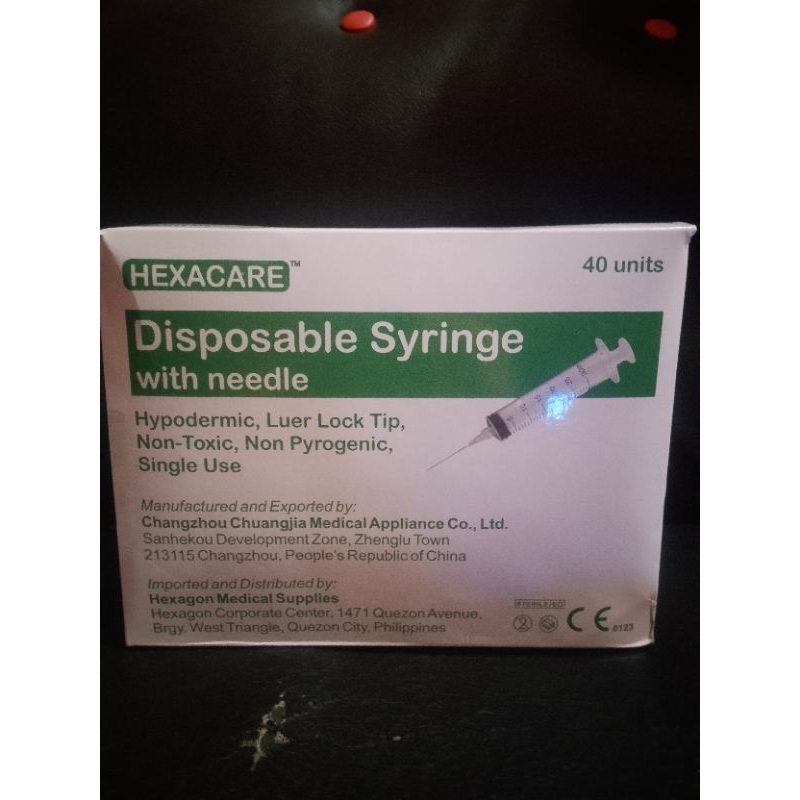 Hexacre syringe with needle 30ml G21×1 1/2( 40/box) | Shopee Philippines