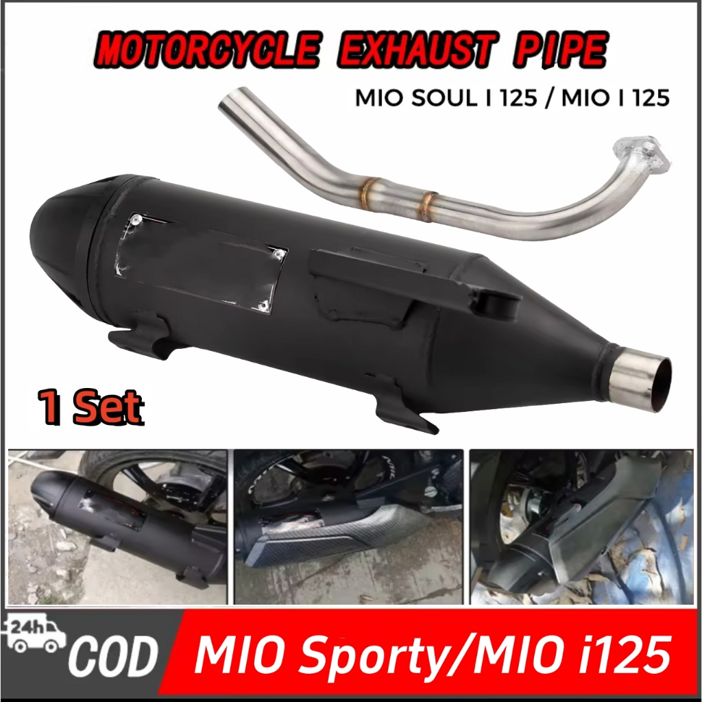 Pipe For Mio i 125/Soul i125/Mio Sporty V3 1Set Chicken Pipe Muffler ...