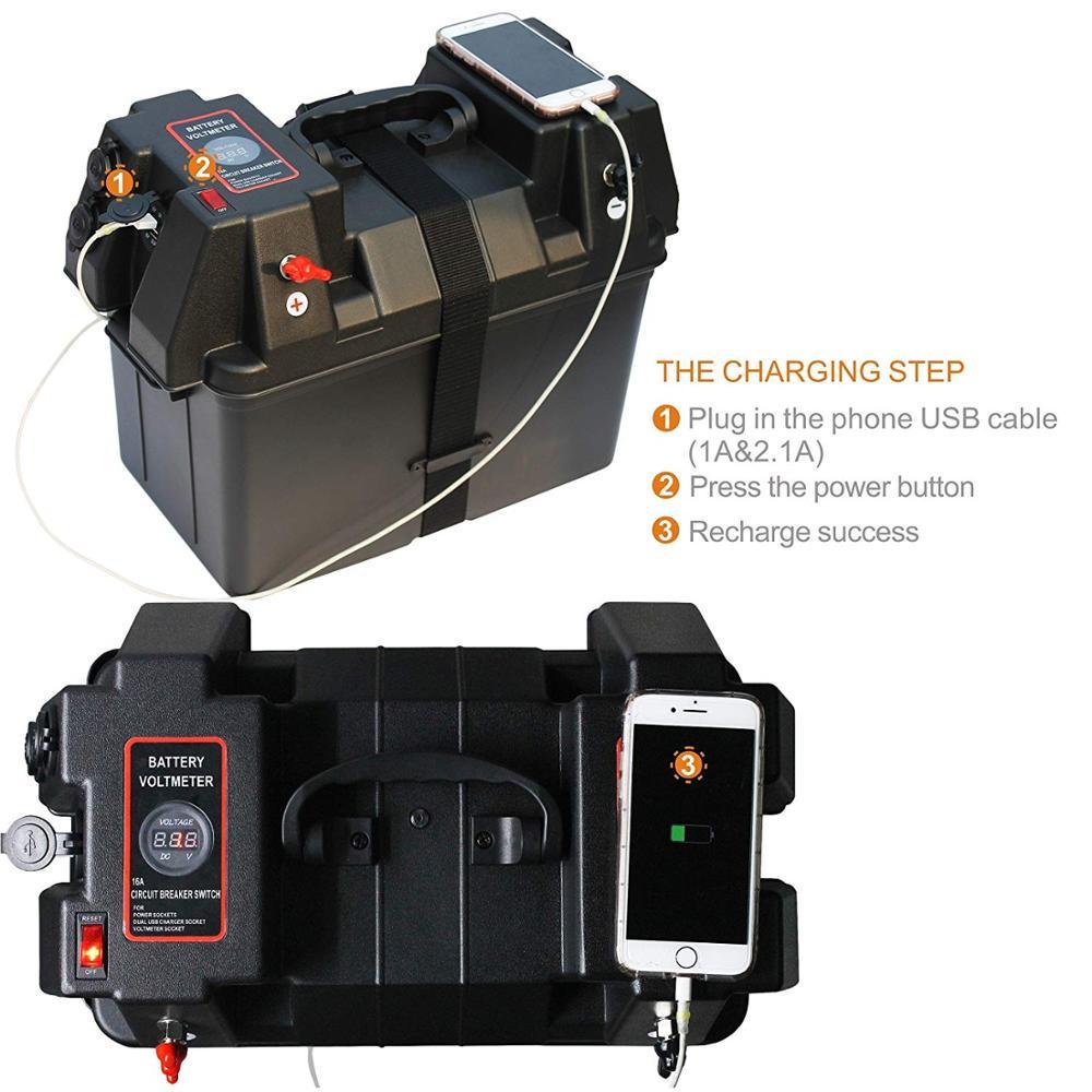 Universal multi-function battery box Battery storage box Outdoor ...