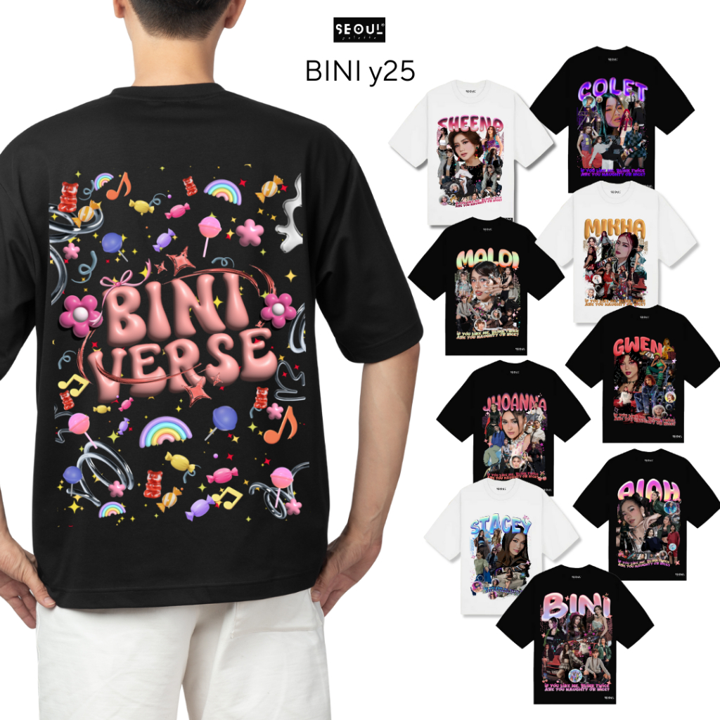 BINI Shirt BiniVerse Shirt BINI Aiah Tee for Blooms BINI Graphic T ...