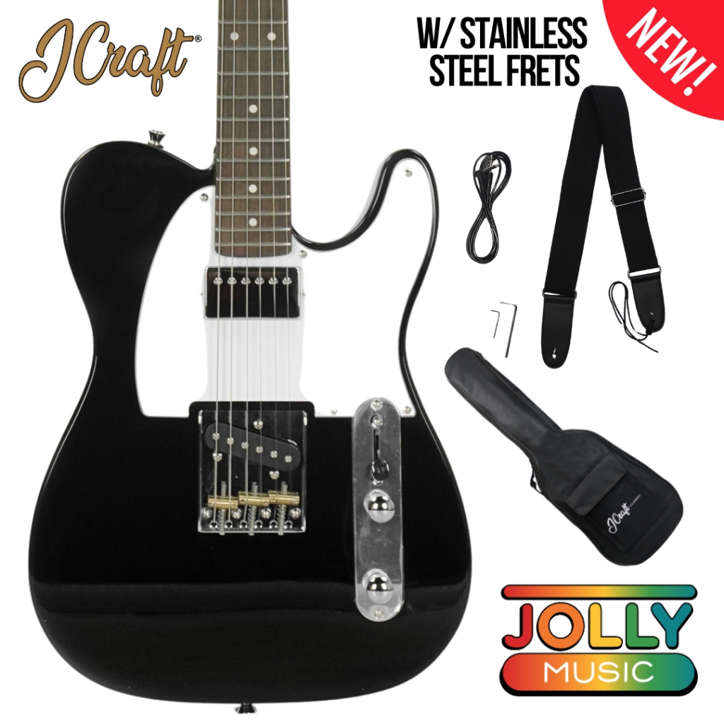 JCraft T-2HC (V2) Telecaster Stainless Frets Electric Guitar | Shopee ...