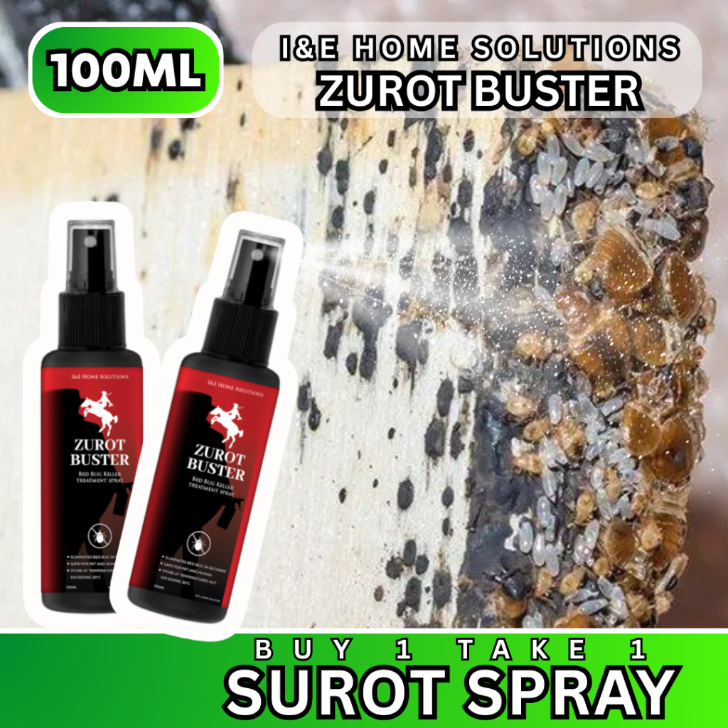 BUY 1 TAKE 1 Zurot Buster Goodbye Bedbug Surot Killer Spray Pamatay ...