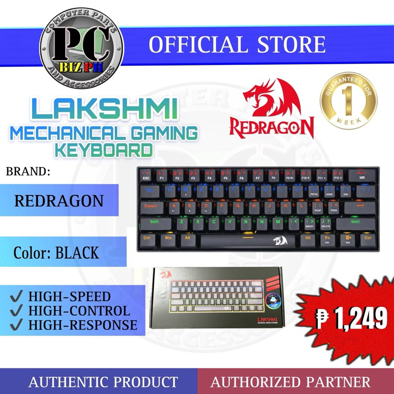 REDRAGON MECHANICAL GAMING KEYBOARD LAKSHMI KUMARA MITRA | Shopee ...