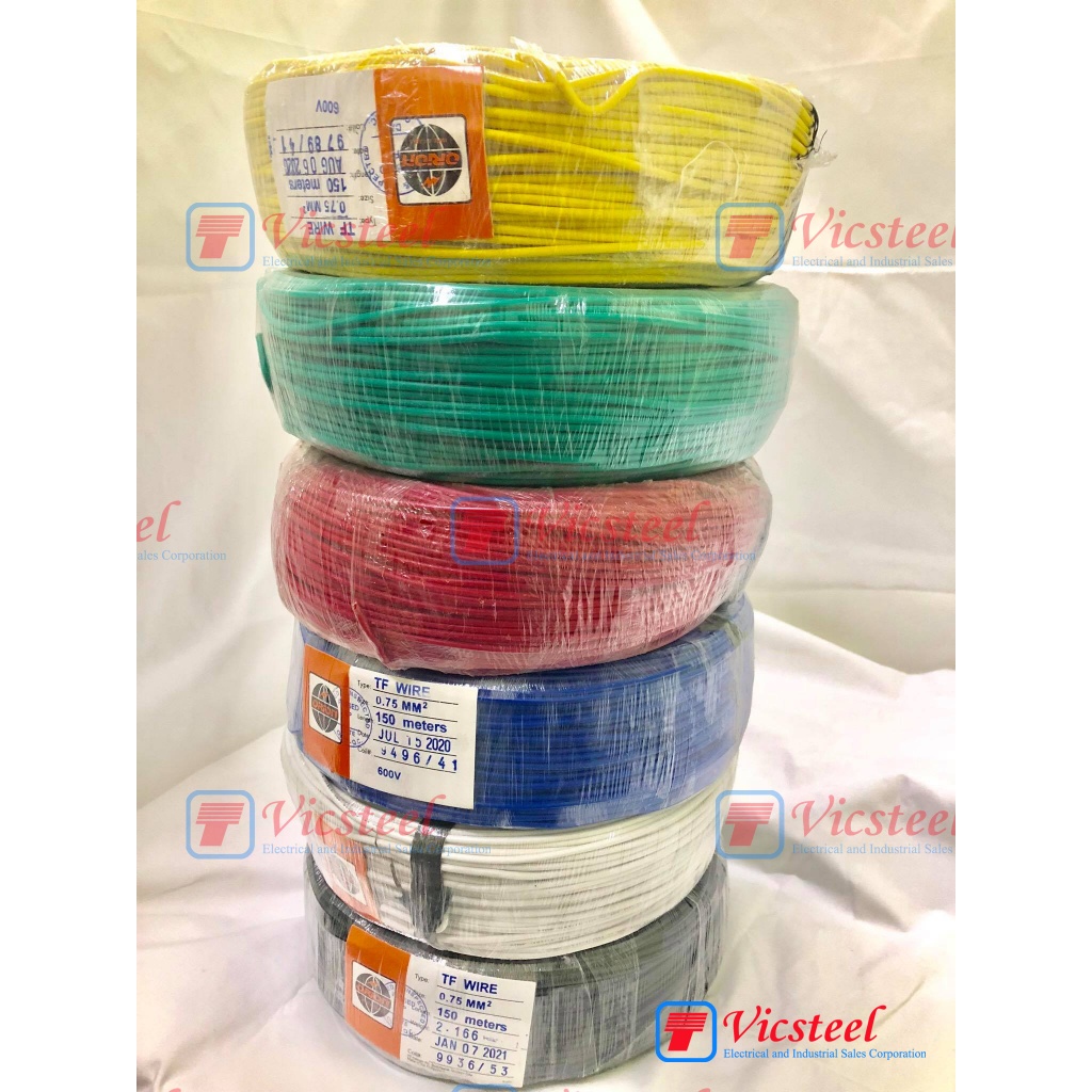 TF Wire Stranded Single Color Orion 18/7 16/7 Black White Blue Yellow ...