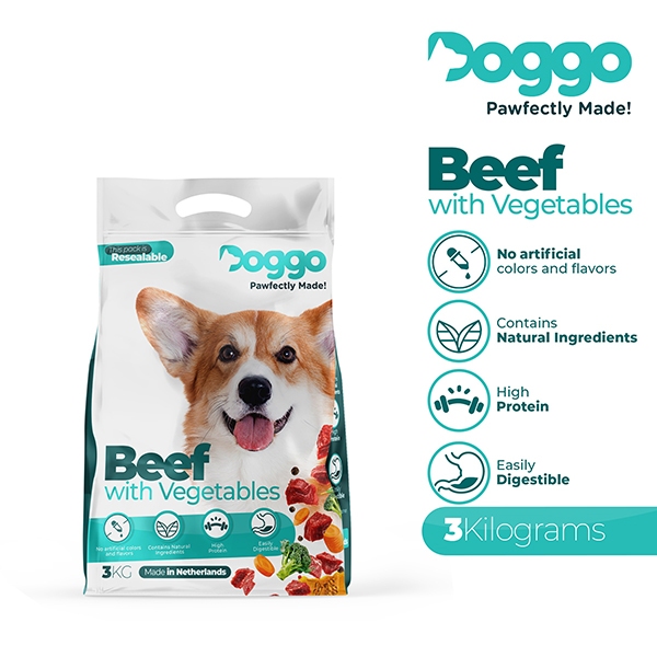 Doggo Dog Dry Food Beef or Lamb 3kg Original Pack | Shopee Philippines