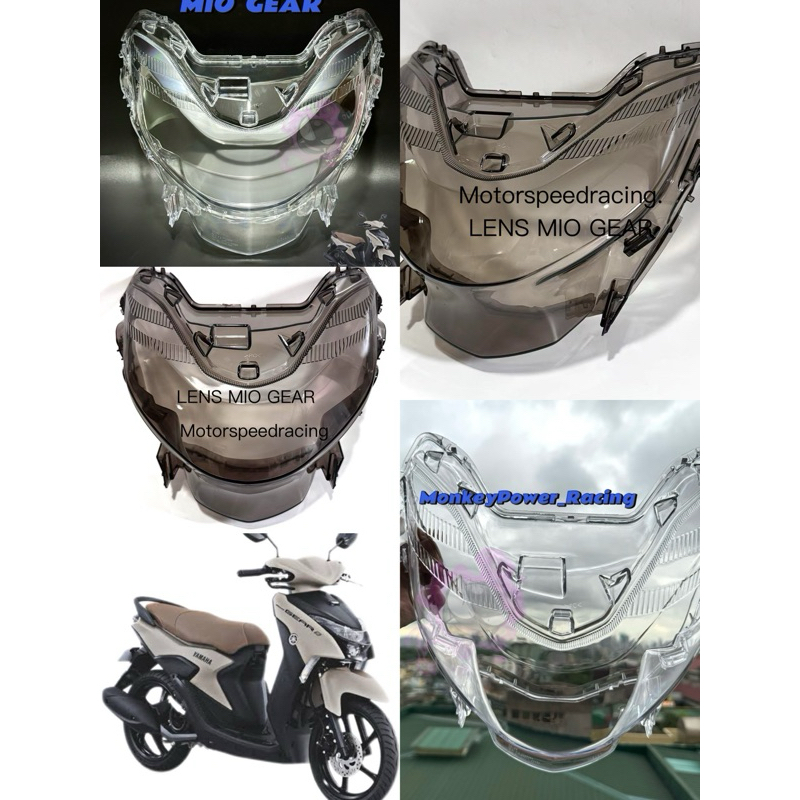 YAMAHA MIO GEAR HEADLIGHT LENS OEM FOR MIO GEAR 125 CLEAR | Shopee ...