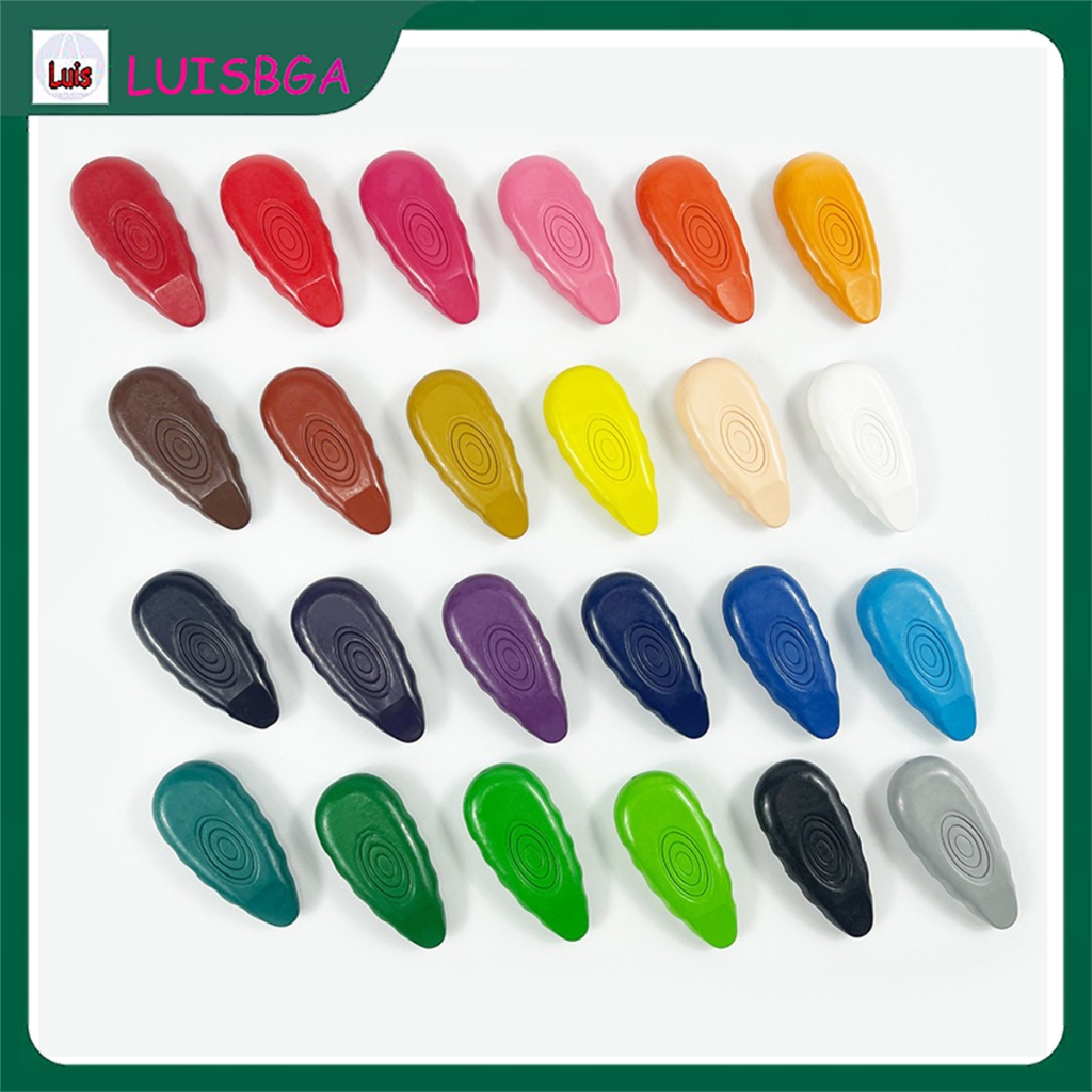 Vibrant 12/24/36-Piece Teardrop Art Crayons Kit, Creative Watercolor ...