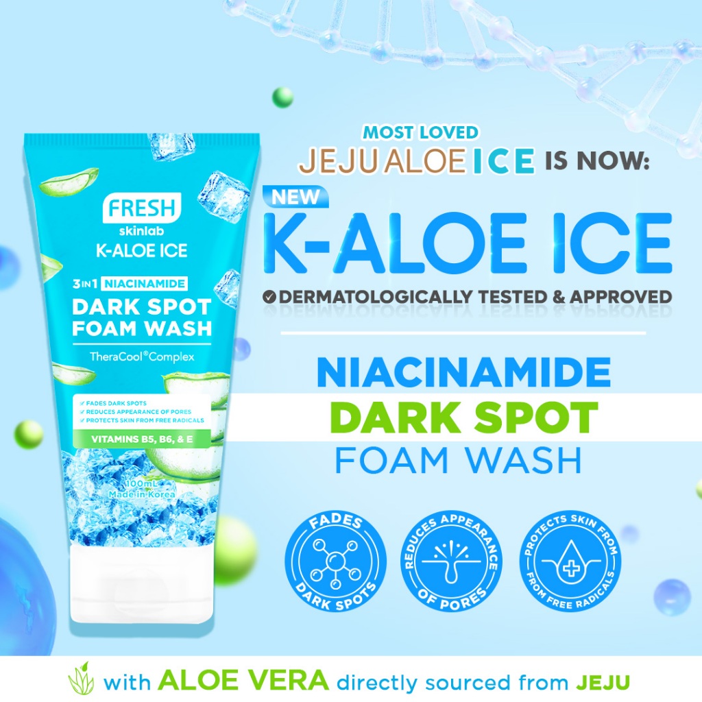 Fresh Skinlab K-Aloe Ice Foam Wash (100ml) | Shopee Philippines