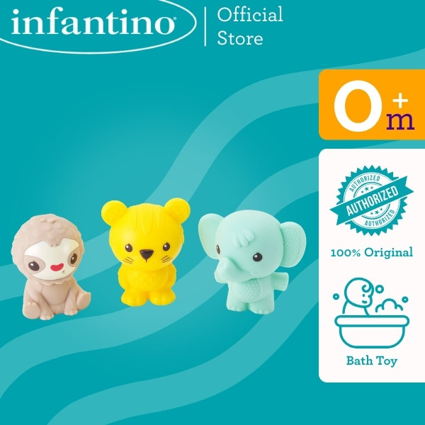 INFANTINO Easy Clean Bath Squirters™ (BPA-Free) - Anti-Mold Feature ...