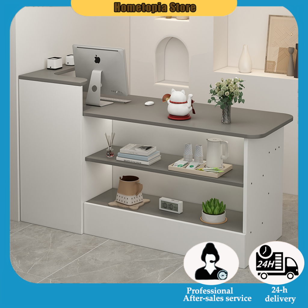 HOMETOPIA Cash Register Front Desk, Reception Desk, Supermarket Counter ...