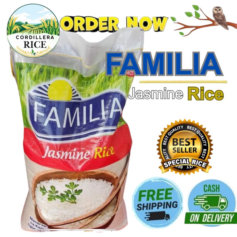 Quality Premium Rice Familia Jasmine Rice Bigas available in 25KG 10KG ...