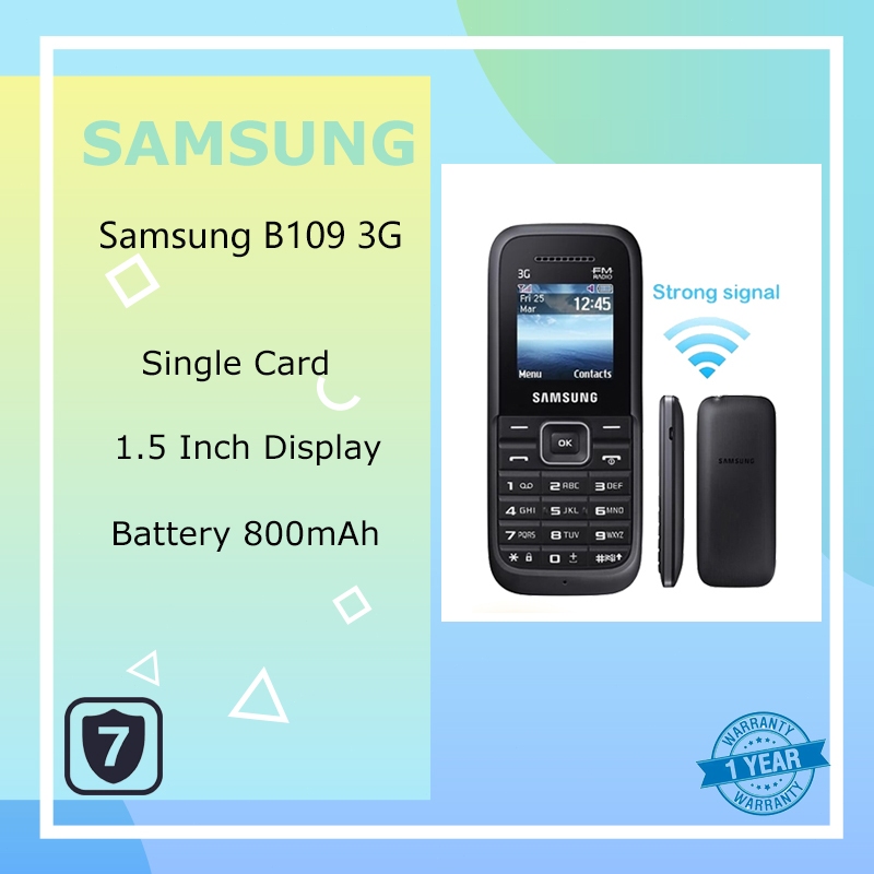 SAM keypad phone original B109 Single Card cellphone keypad original ...
