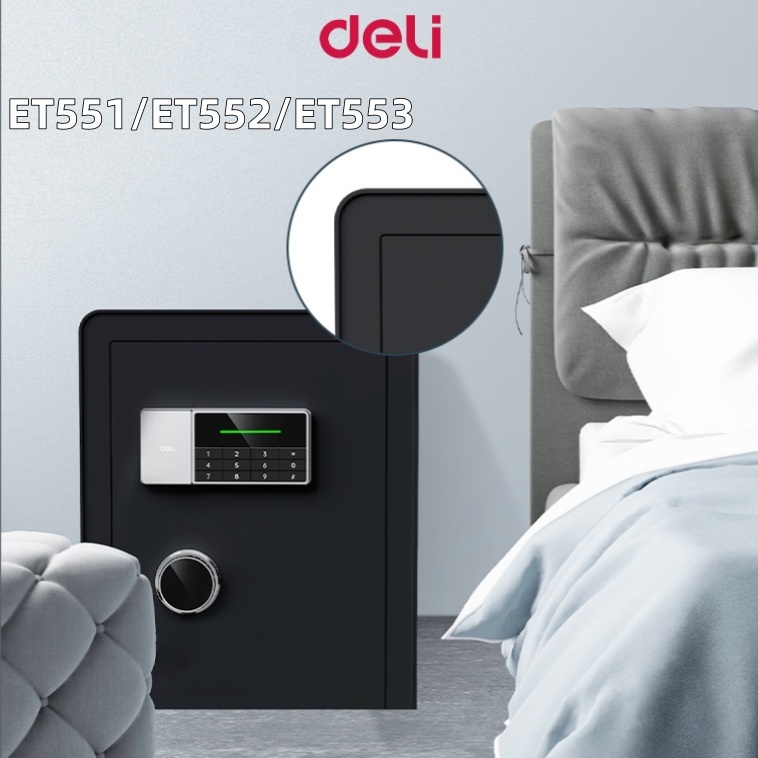 Deli Large Safety Vault Luxury Safe Deposit Box With Lock Electronic ...