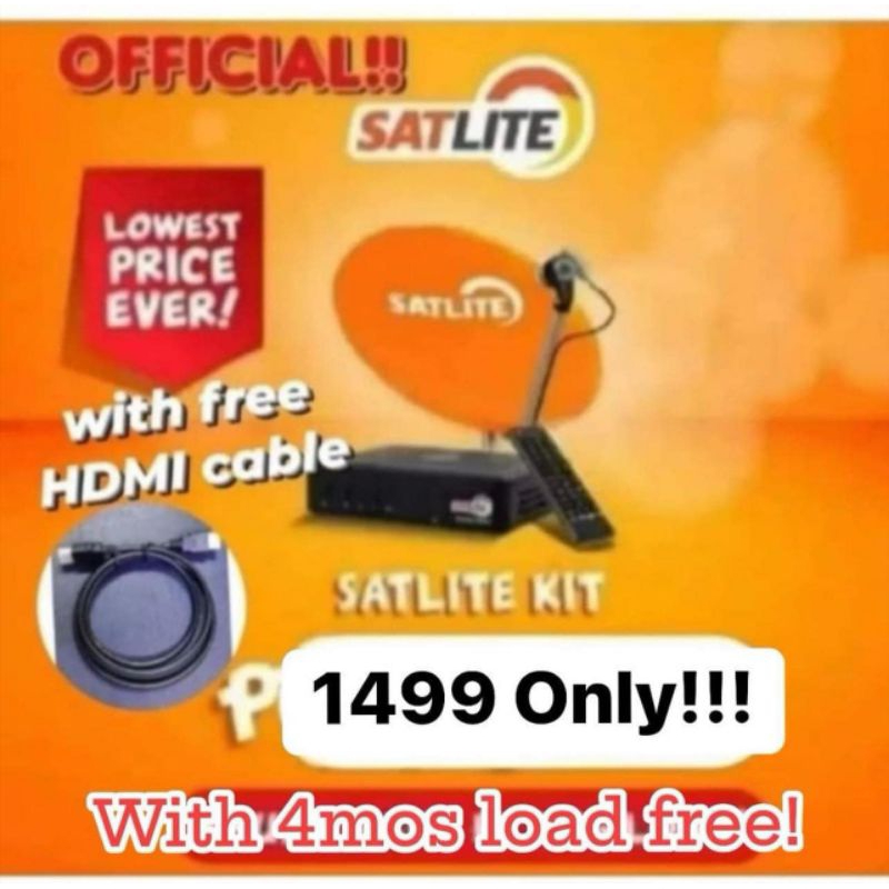 Satlite Complete sets With Free 4 Months Load | Shopee Philippines