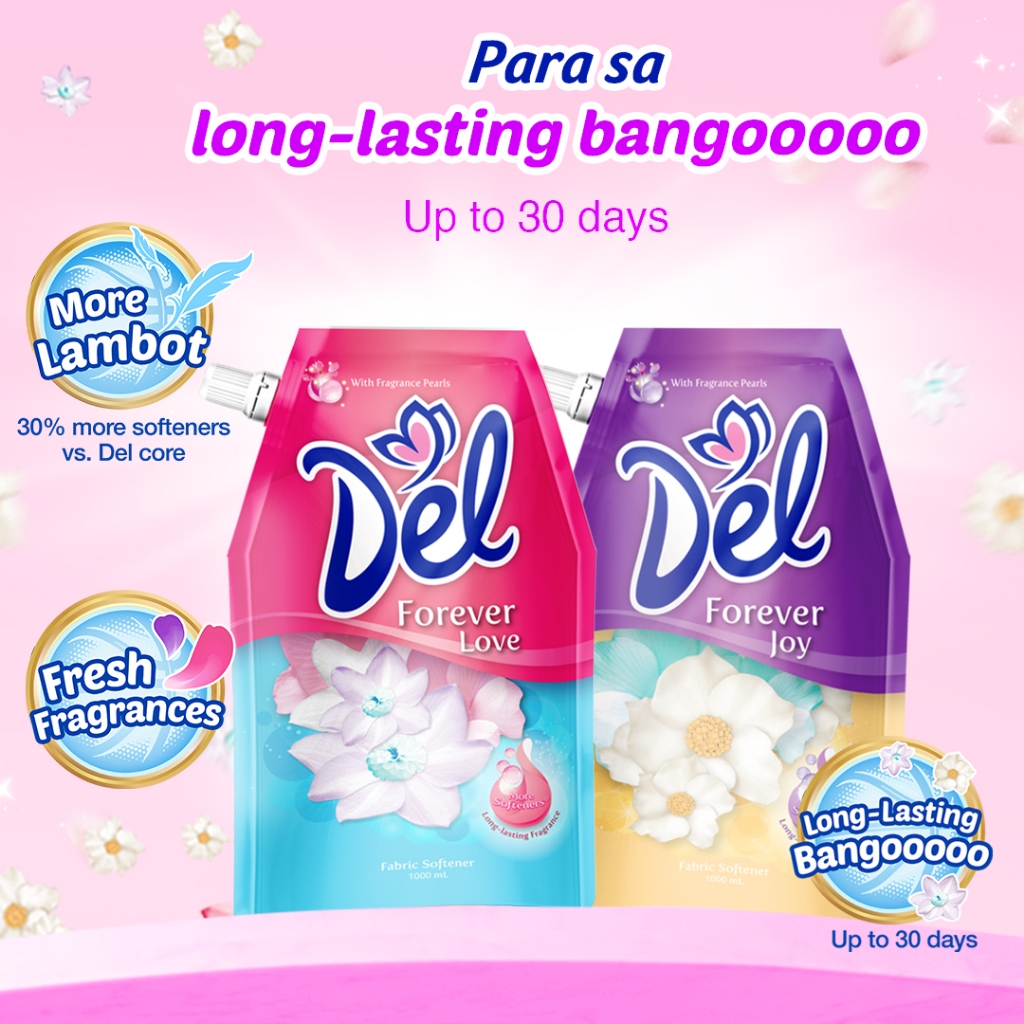 Del Forever Love Fabric Softener (1000 mL SUP) x3 | Shopee Philippines
