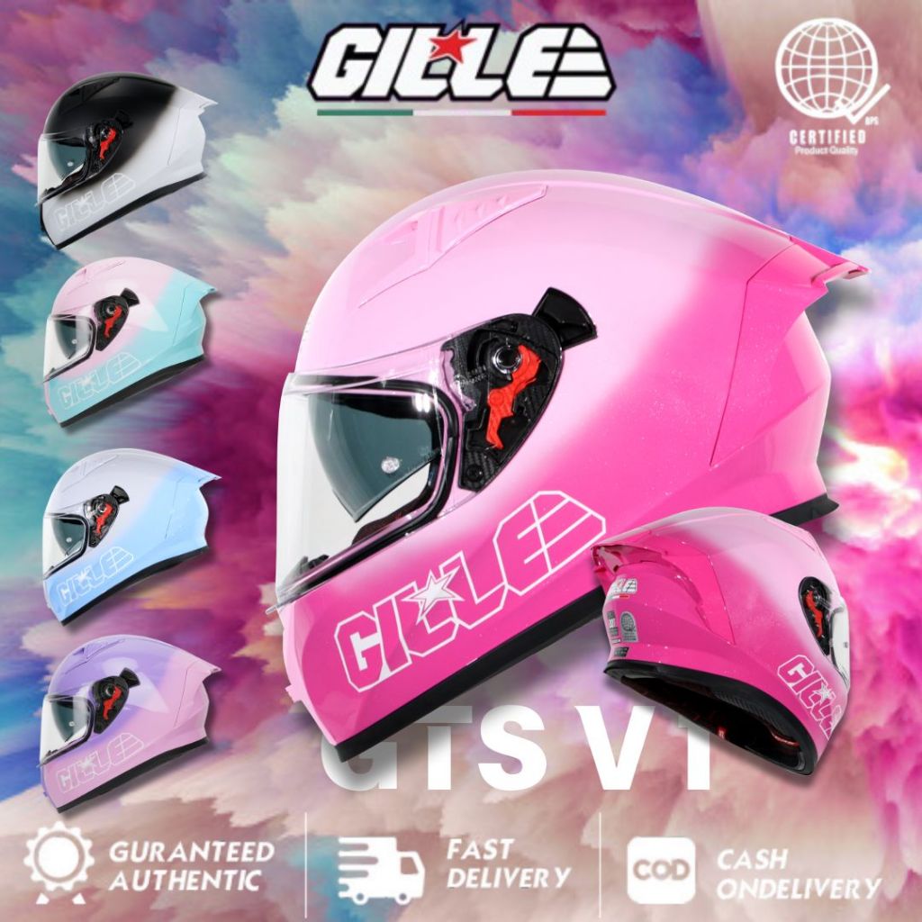 GILLE 135 GTS V1 TWO TONE Full Face Helmet Dual Visor Helmet For ...