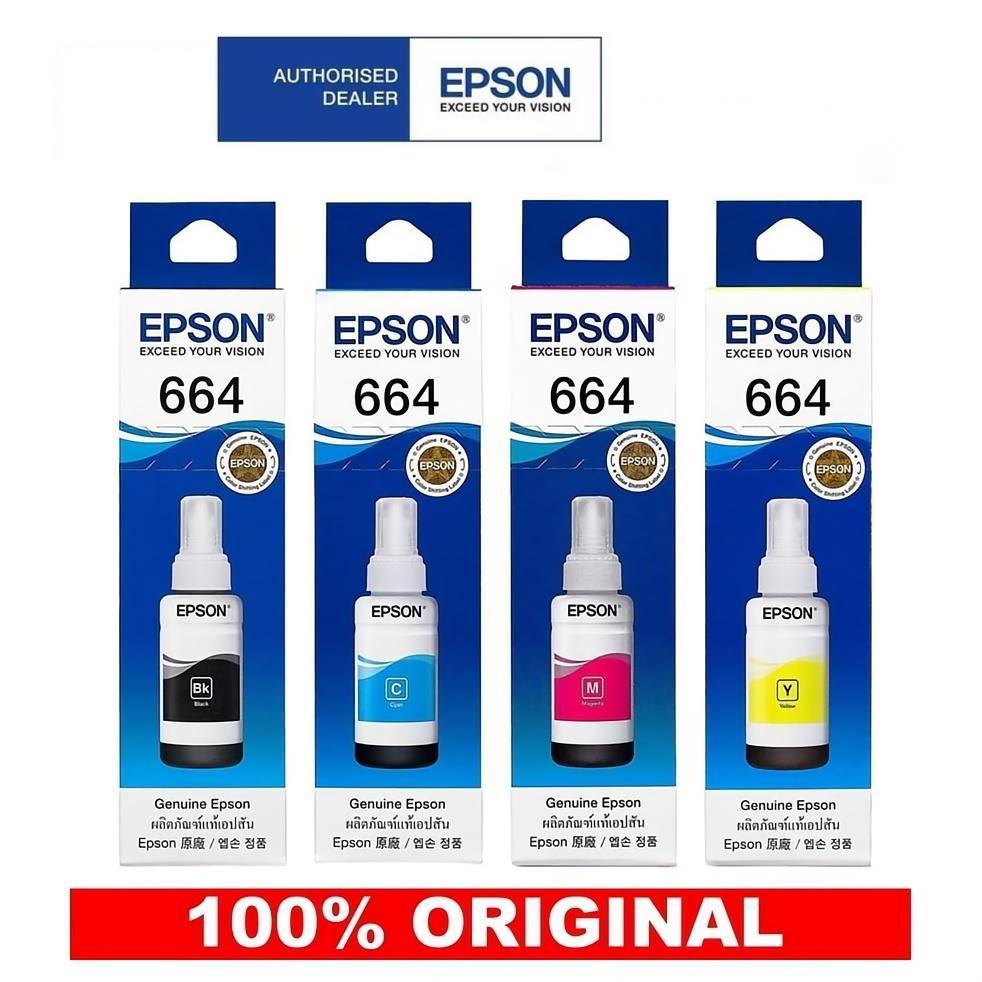 100% Original Epson Ink 664 Refill Ink For L121/L120/L350/L565 Dye ink Epson 664 Ink Original ...