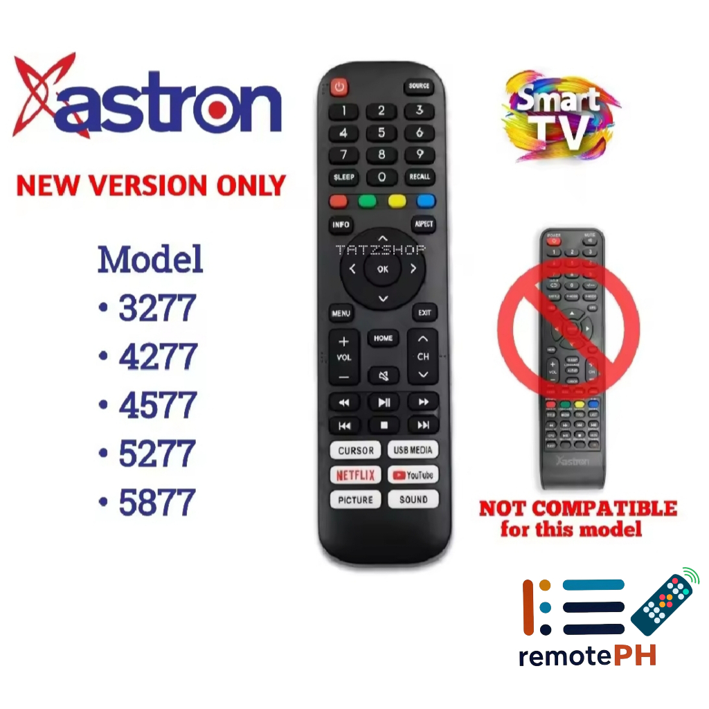 Astron Smart TV Universal Remote New Version Only | Shopee Philippines