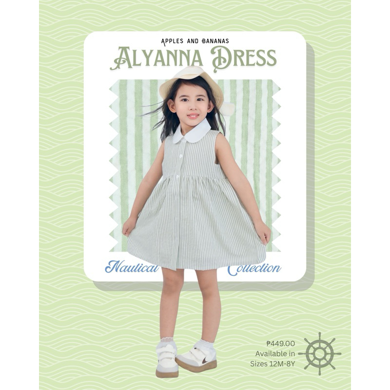 Woven Dress Coords for Kids 1-10 Years Old (Alyanna Coords) [Apples and ...