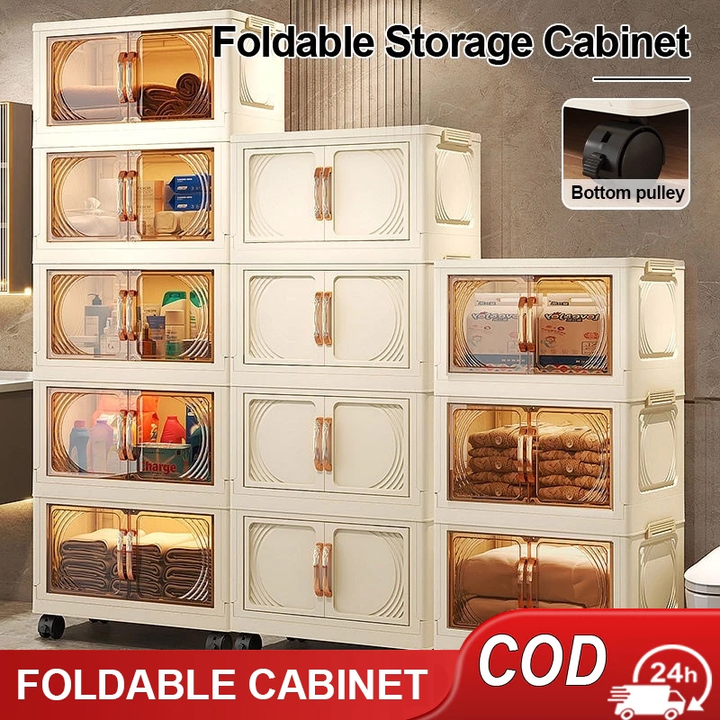 Foldable Storage Cabinet Drawer Box For Clothes Plastic Clothes Storage ...