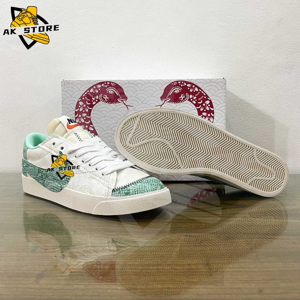 AK-Sports Actural Photo Green White Sports Shoes for Men Sneakers Snake ...