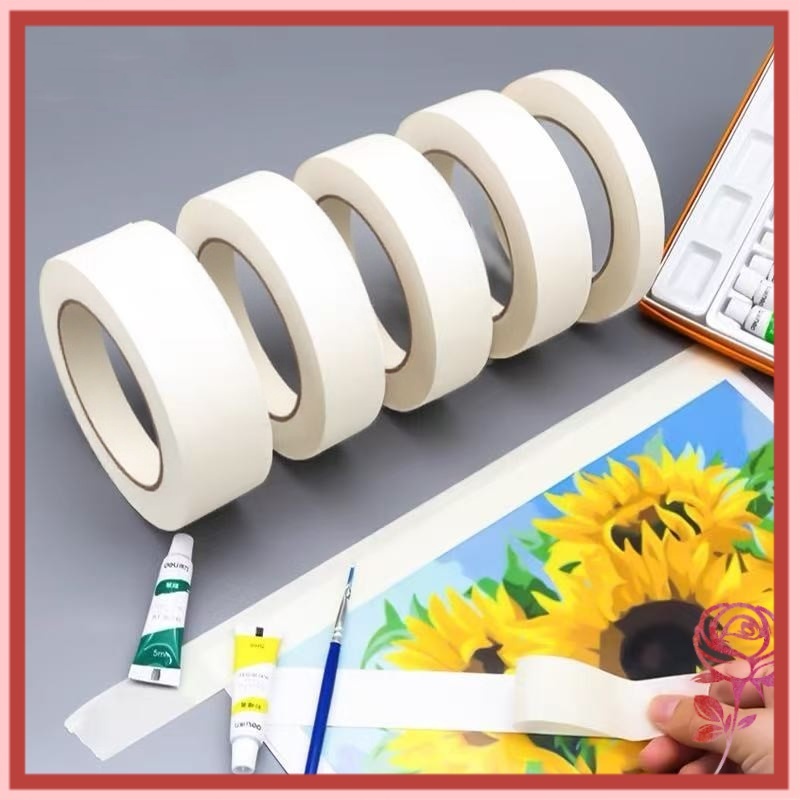 15M Masking Tape White Crepe Adhesive Paper Beautiful Seam Spray Paint ...