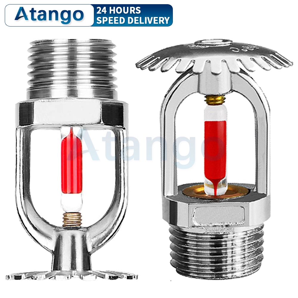 68℃ Fire Extinguishing System Protection Fire Sprinkler Head Upright ...