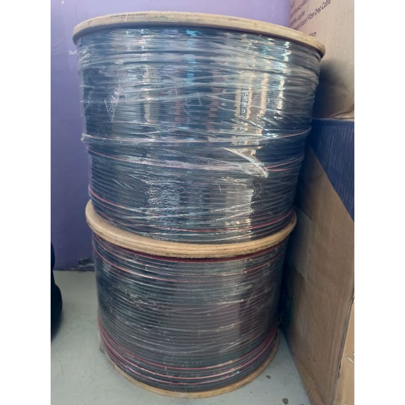 FOC Fiber Optic Cable Single Core 1KM RED STRIPE (Telco Label) | Shopee ...
