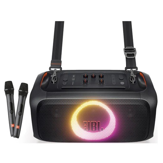 JBL Party Box OTG Essential Portable Party Speaker with Built-in Lights and Wireless Mic ...