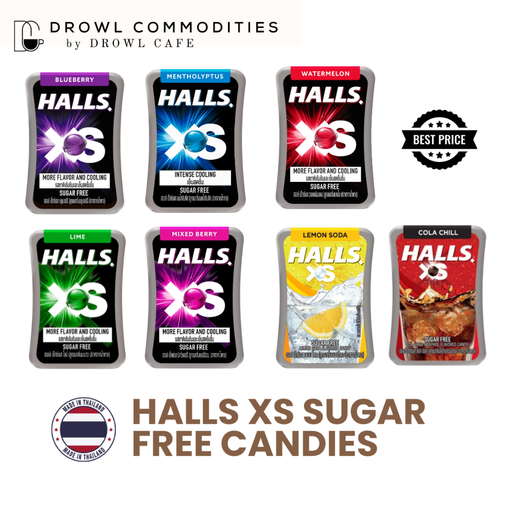 Assorted Flavors HALLS XS Sugar Free Candies 12.6g | Shopee Philippines