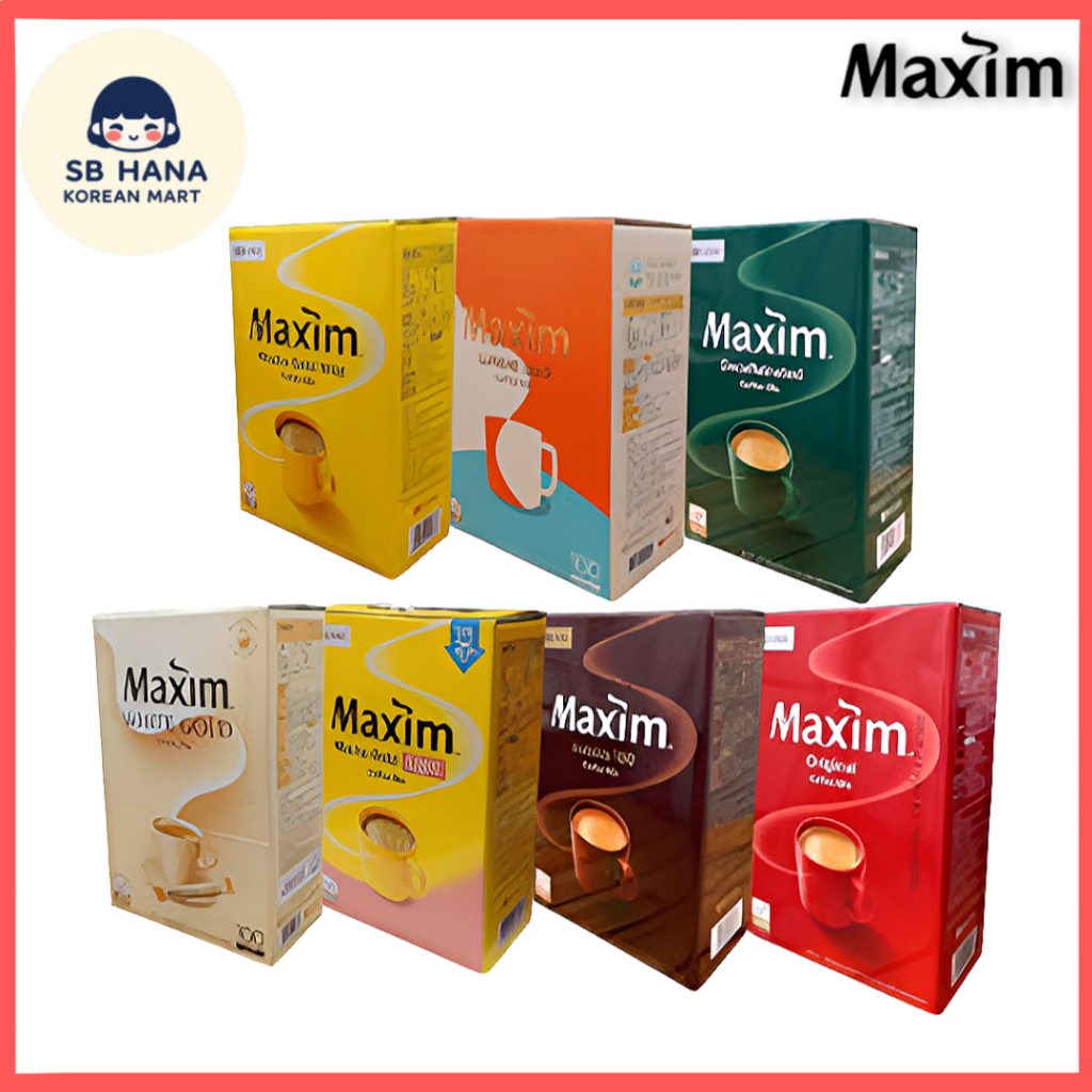 Maxim Coffee Mix 1 box 100's - MOCHA,WHITE,ORIGINAL MIX | Shopee ...