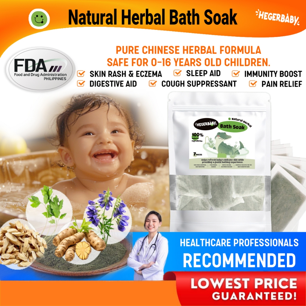Hegerbaby Herbal Baby Bath Soak - 100% Natural Formula, Pampalakas ng ...