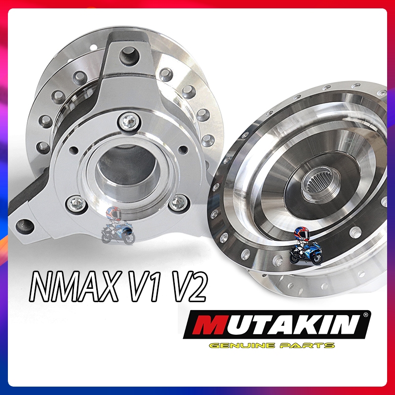 MUTAKIN Motorcycle Hub Set Yamaha NMAX V2 NMAX V1 NMAX 2020 Front Disc and Rear Drum | Shopee ...