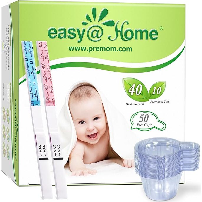 Easy@Home Ovulation Test OPK Pregnancy Test Strips Kit with Urine Cup ...