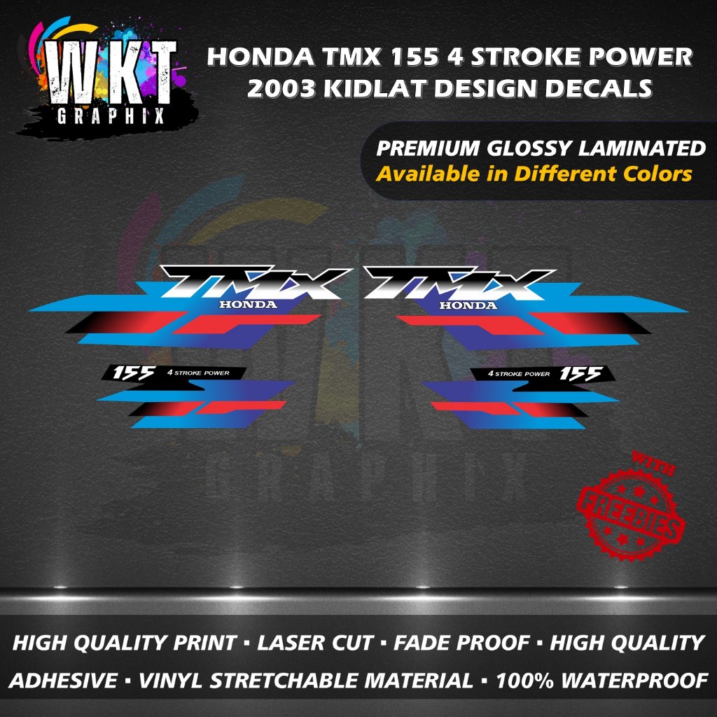 HONDA TMX 155 4 STROKE POWER 2003 KIDLAT DESIGN DECALS (WATERPROOF ...