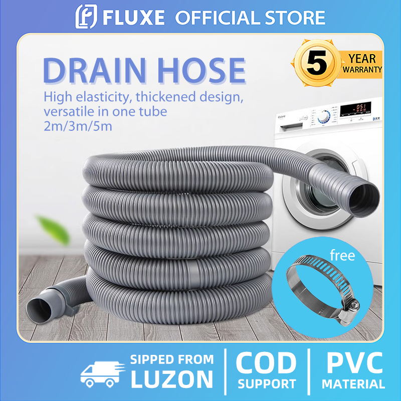 【Fluxe】Universal Washing Machine Drain Hose Flexible Extension Soft ...
