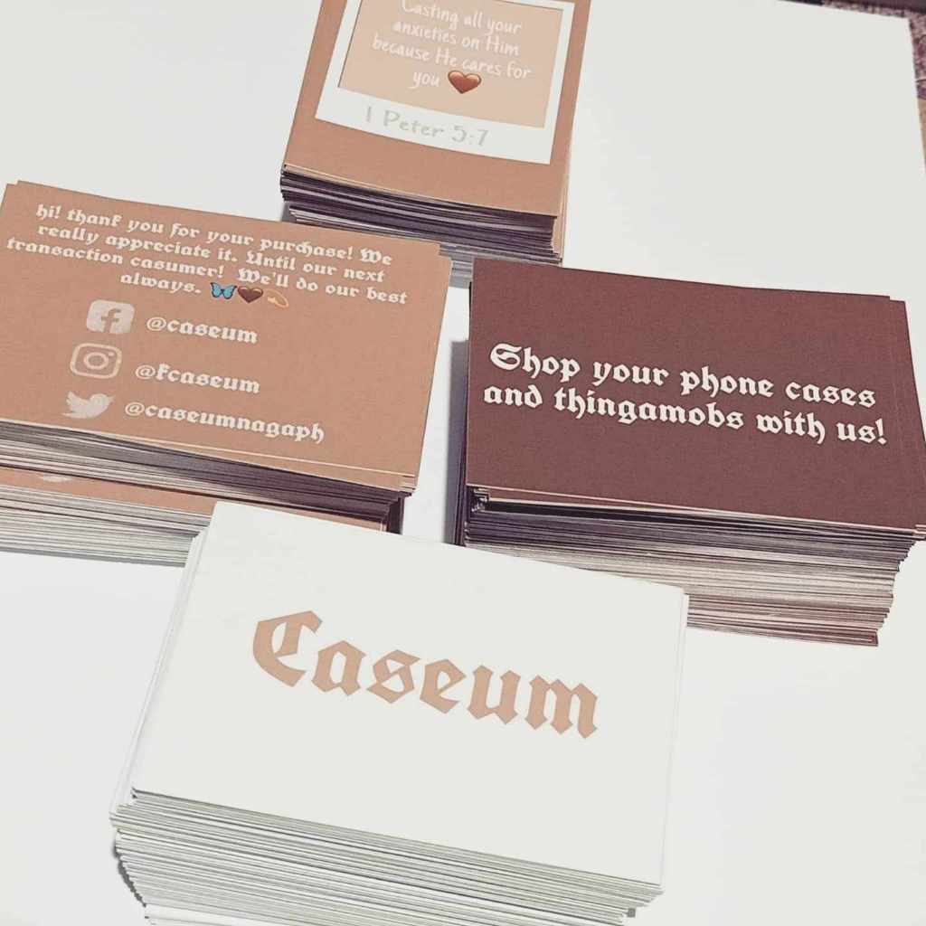 Piso print Customized Thank you card | Invitation Card | Loyalty Card ...