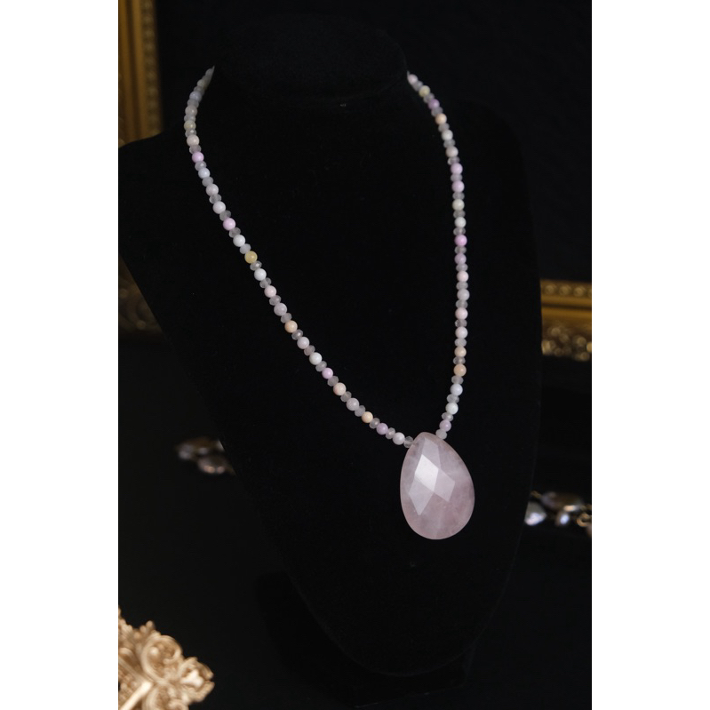 Rose Quartz and Morganite Precious/Gem Stone Handcrafted Statement ...