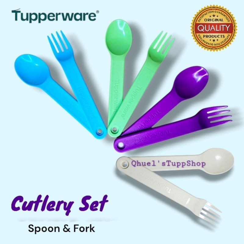 Tupperware Cutlery Set (Spoon and Fork) | Shopee Philippines