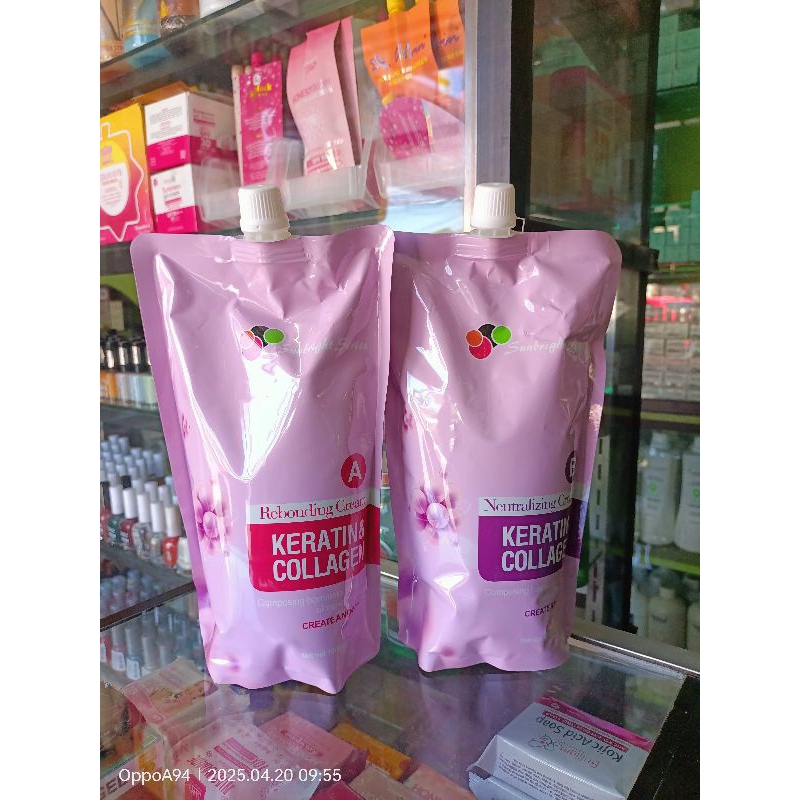 SUNBRIGHT Series Rebonding keratin collagen | Shopee Philippines